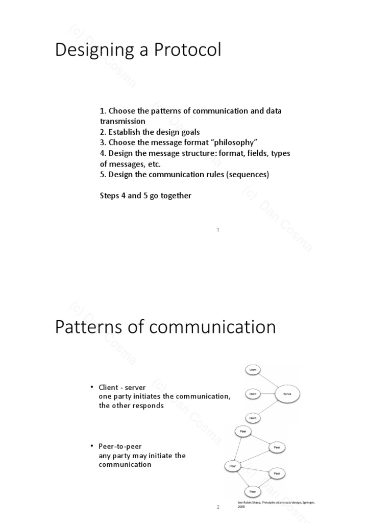 Designing A Protocol | PDF | Computer Networking | Networks