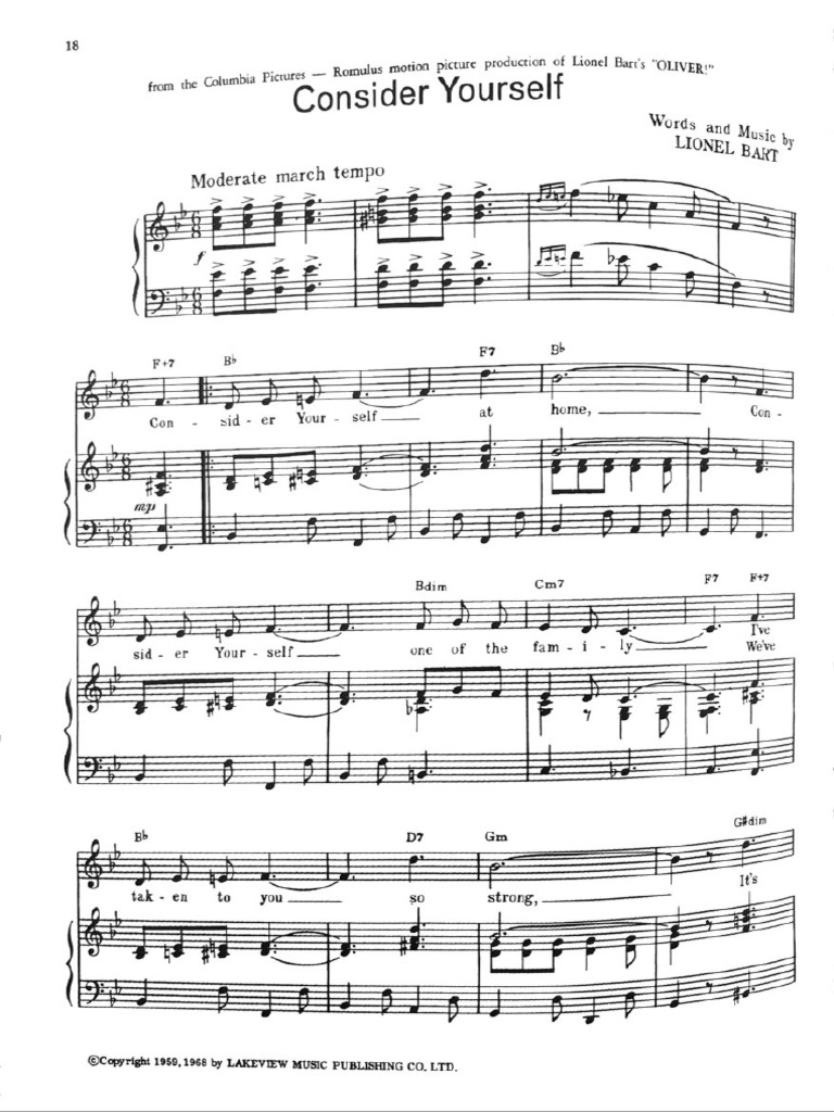 Consider Yourself | PDF