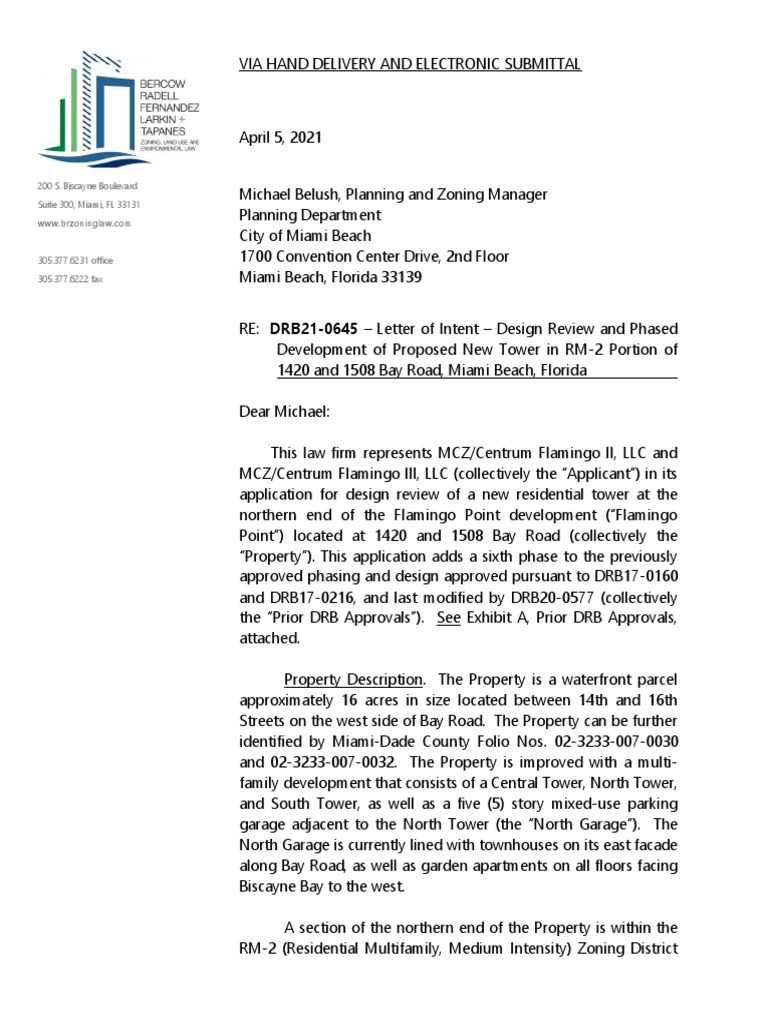 Letter of Intent | PDF | Flood | Traffic