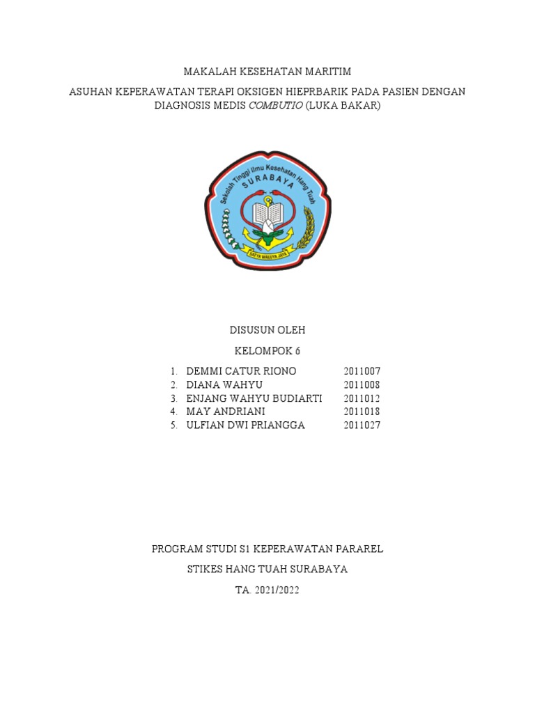 Asuhan Keperawatan Combutio Hiperbarik | PDF