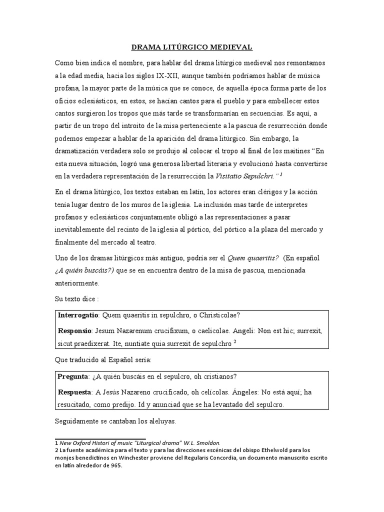 Drama Litúrgico Medieval | PDF | Pentecostés