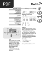 Hallite - 610 - Datasheet - ROD SEAL | PDF | Building Engineering | Manufactured Goods