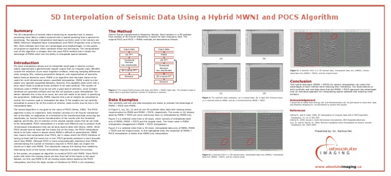 5D Interpolation of Seismic Data | PDF | Fast Fourier Transform ...