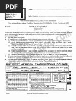 Free WAEC Past Question On Health Education / Science | PDF ...