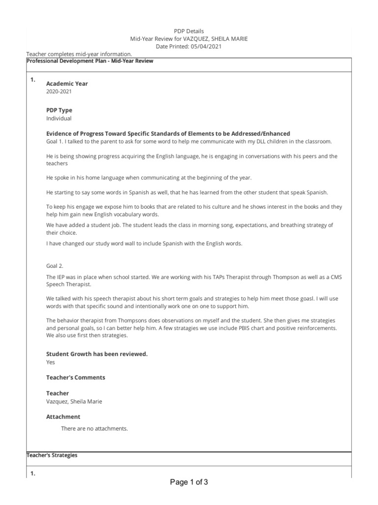 Mid Year PD For Eeslpd | PDF | Individualized Education Program | Human ...