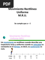 Mapa Conceptual MRU | PDF | Aceleración | Velocidad