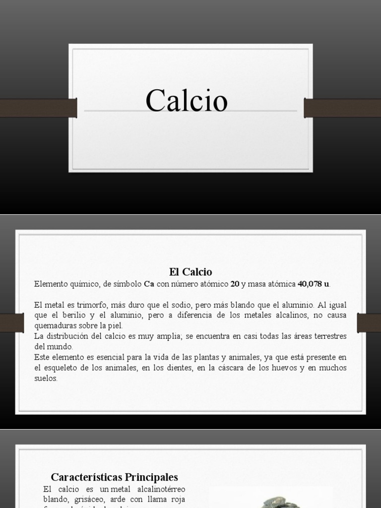 Calcio Quimica | PDF