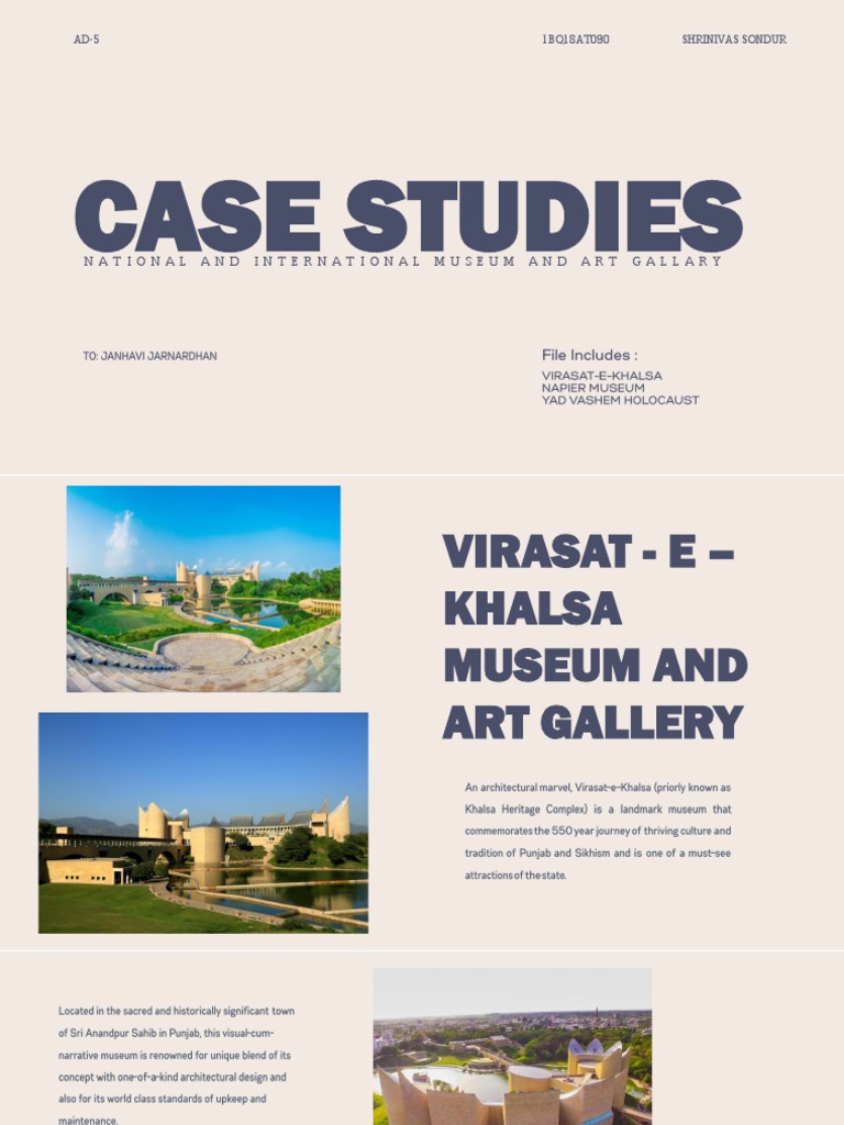 Museum and Art-Gallery Case Study | PDF
