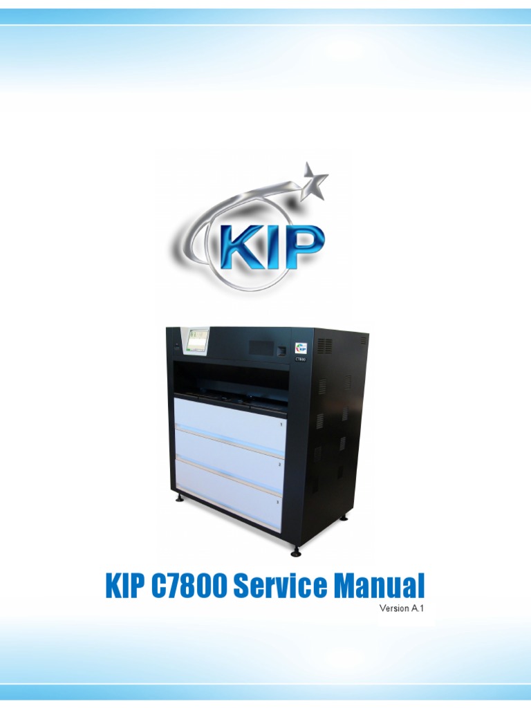 KIPc 7800 Service Manual | PDF | Screw | Printer (Computing)