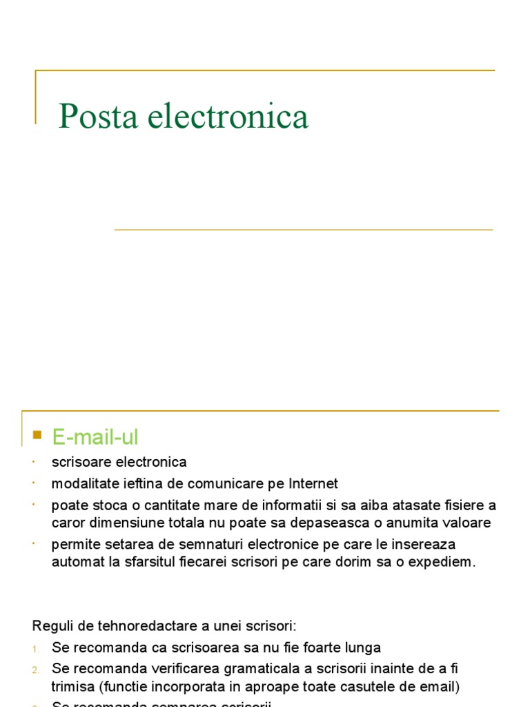 Posta Electronica | PDF