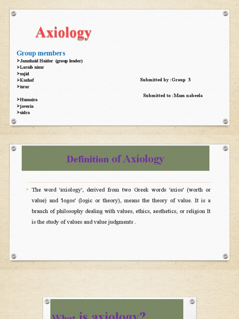 (Axiology) Group | PDF | Aesthetics | Value (Ethics)