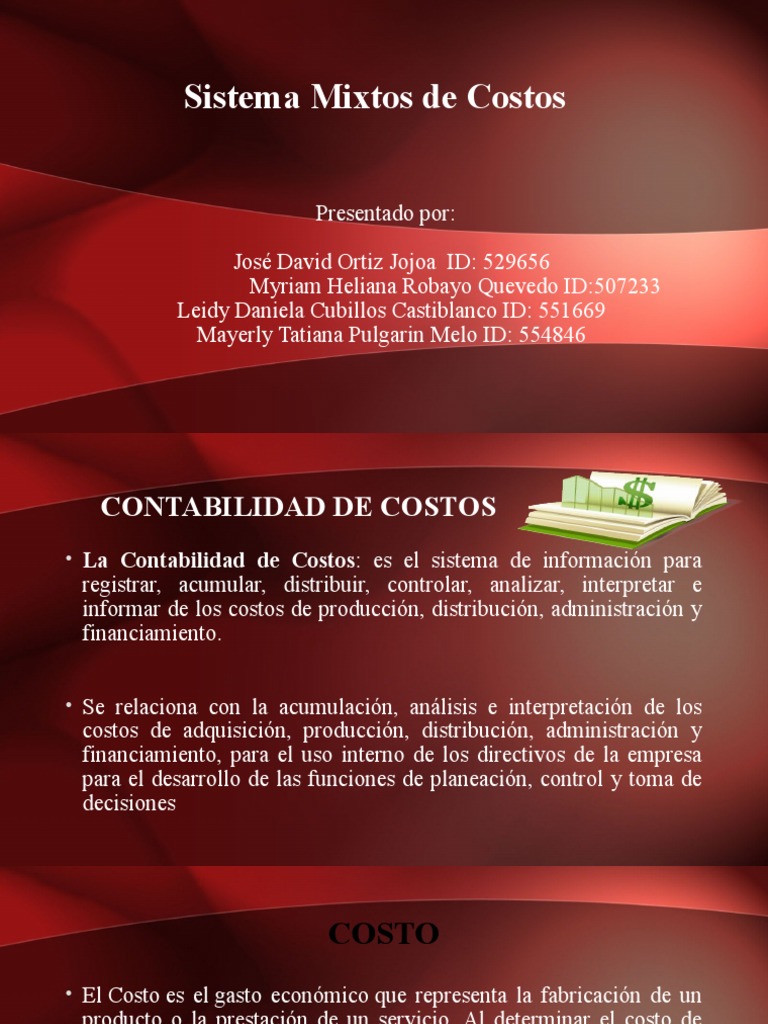 Ejemplos y Tipos de Costos Mixtos | PDF | Contabilidad de costos | Costo