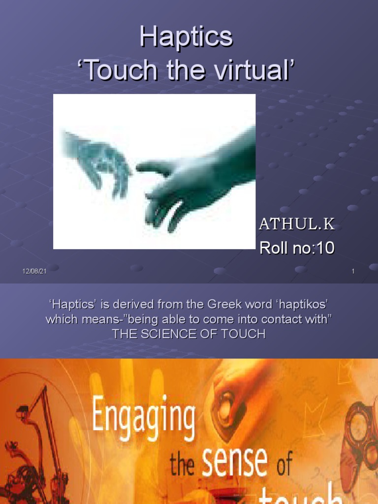 Haptics Touch The Virtual' | PDF