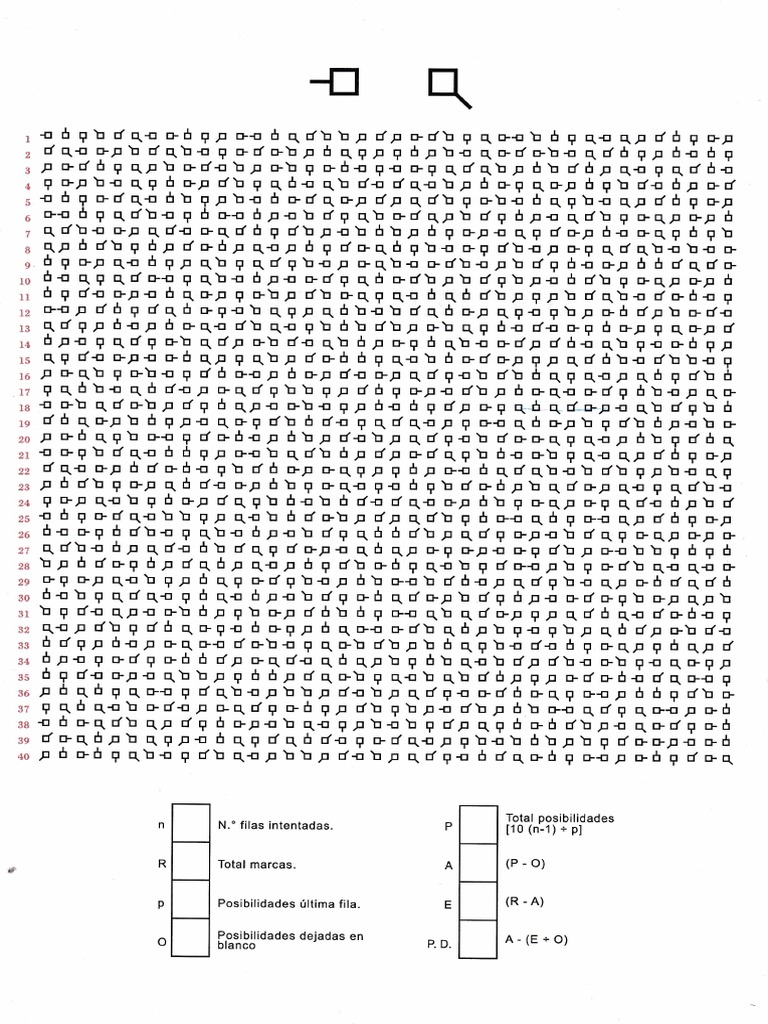 Test de Toulouse-Piéron: Guía y Recursos | PDF