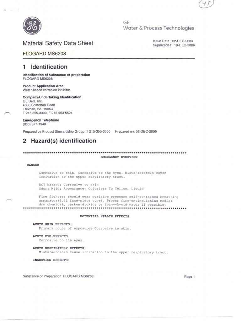 Flogard MS6208 (No.45) | PDF