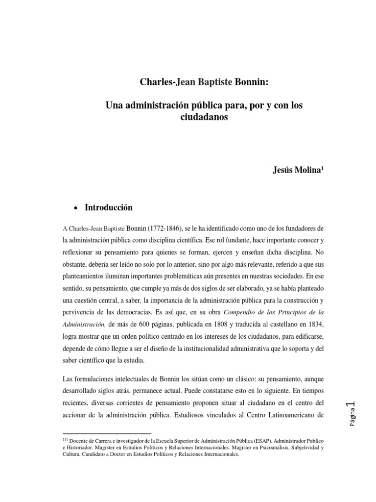 Articulo Vademecum - Charles Bonnin | PDF | Administración Pública ...