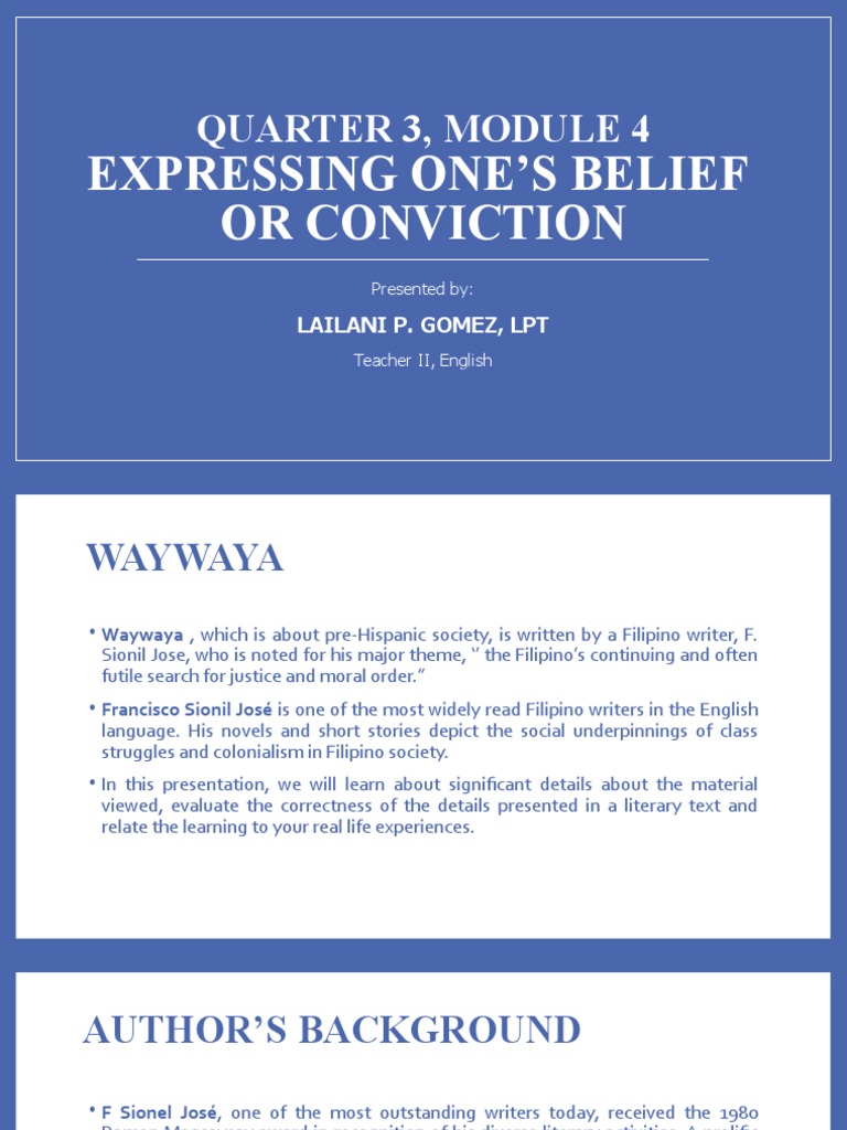 Quarter 3, Module 4 WAYWAYA | PDF