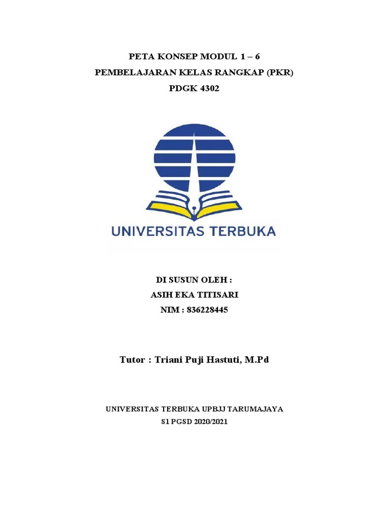 Peta Konsep PKR Modul 1-6 | PDF | Pengembangan Diri