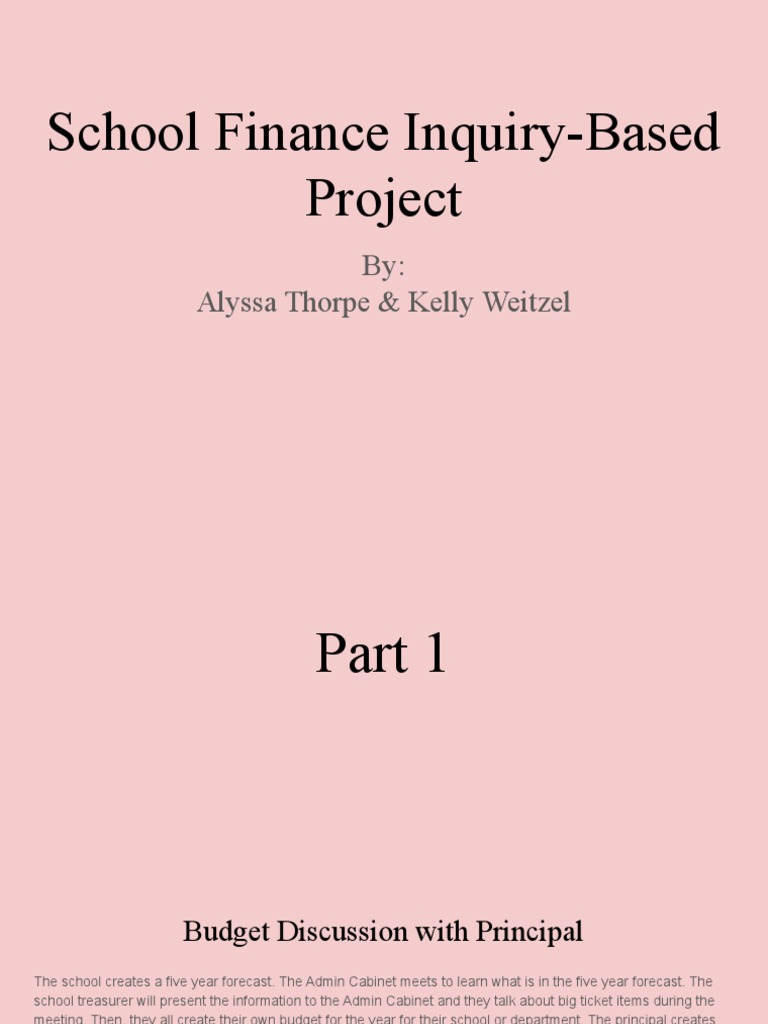Finance Final Project | PDF | Community | Teachers