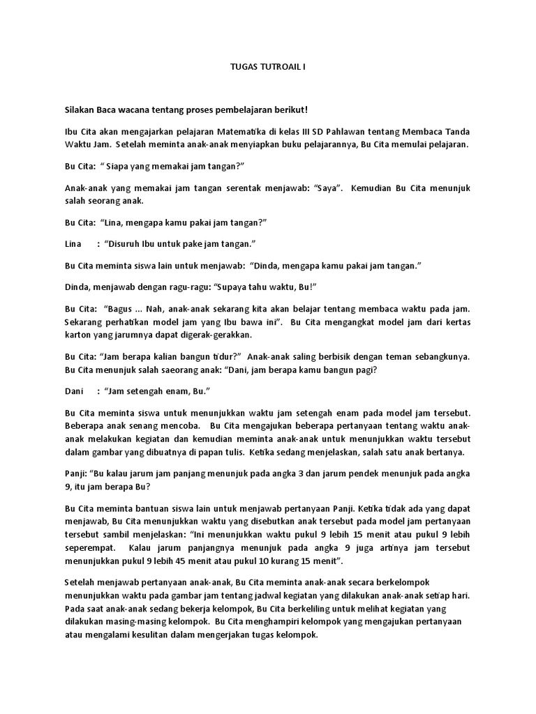 Tugas Tutroail I - pdgk4500 Tap | PDF | Kesehatan Holistik