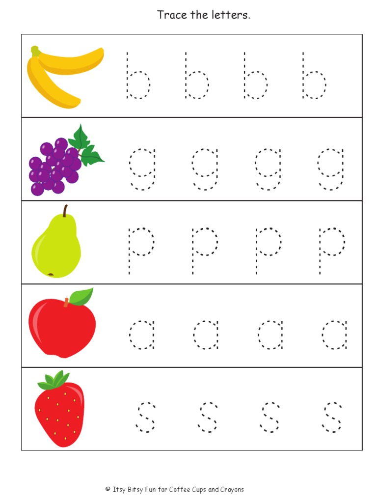 Fruit Printable Pack For Preschool | PDF