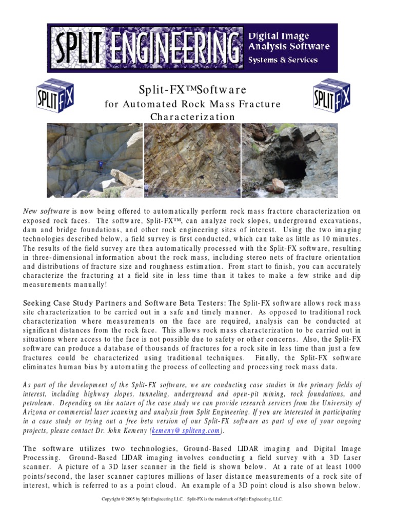 Split-Fx™ Software For Automated Rock Mass Fracture Characterization ...