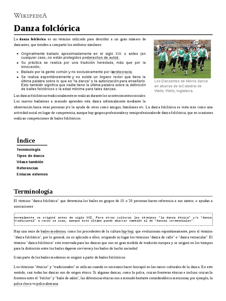 U12 pp 234 Danza_folclórica | PDF | Bailes | Baile social