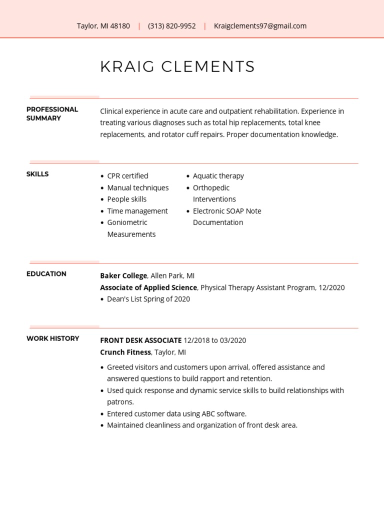 Pta Resume PDF | PDF | Career & Growth