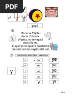 Aprendiendo A Leer 24 Ya, Ye, Yi, Yo, Yu | PDF