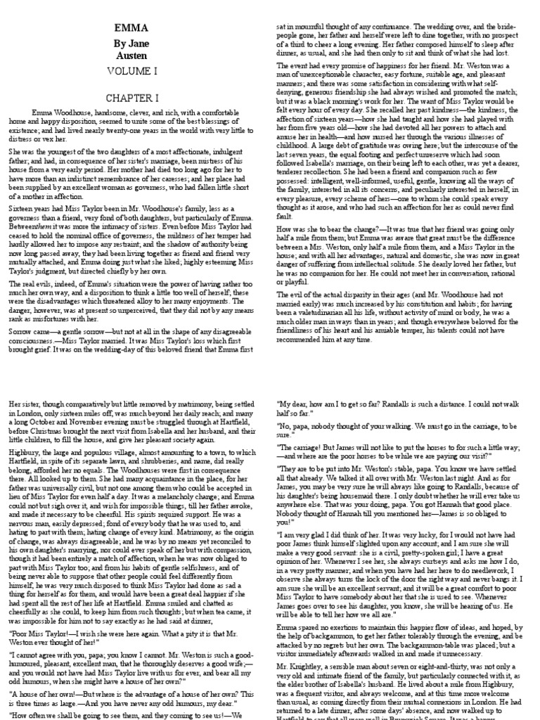 Emma by Jane Austen | PDF | Emma (Novel) | Emma Woodhouse