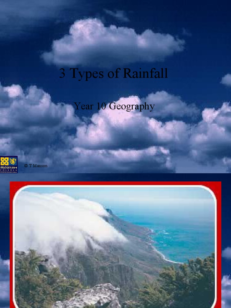 Year 10 Geography: Rainfall Types | PDF