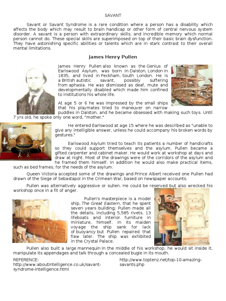 James Henry Pullen | PDF | Disability | Abnormal Psychology