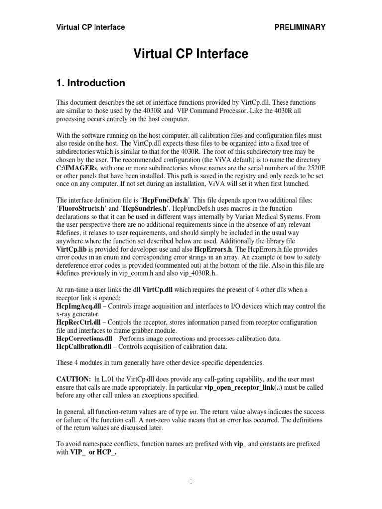 Virtual CP Interface Functions Overview | PDF | Component Object Model ...