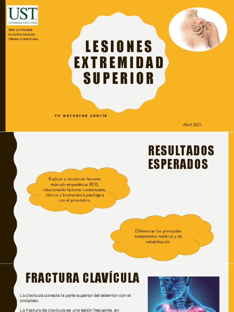 CLASE I Lesiones EESS Parte 1 | PDF | Hombro | Hueso