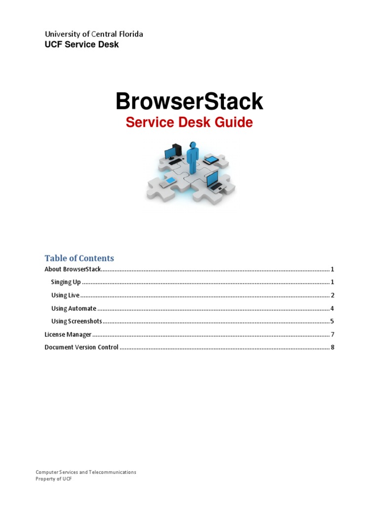 Browserstack: Service Desk Guide | PDF | Hypertext | Internet