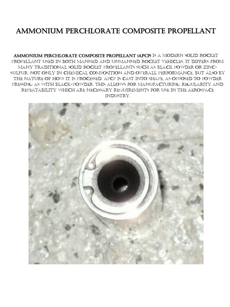 Ammonium perchlorate composite propellant