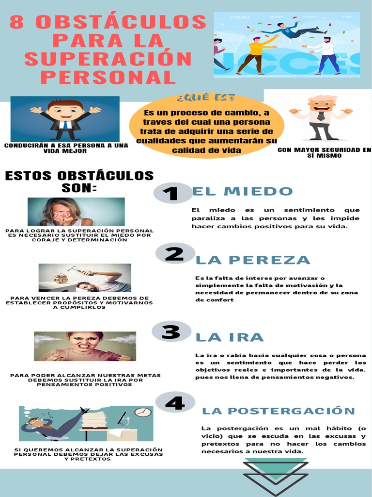 8 Obstaculos Para La Superación Personal Pdf Ira Desarrollo Personal