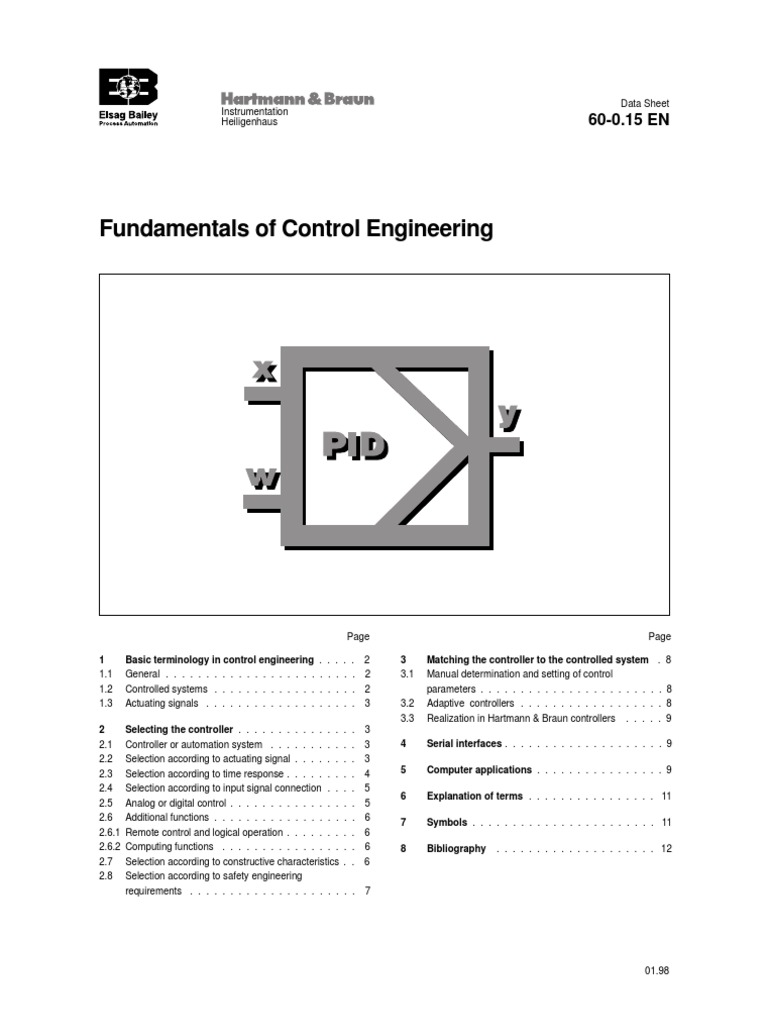 Bsic of Control | PDF | Control Theory | Automation