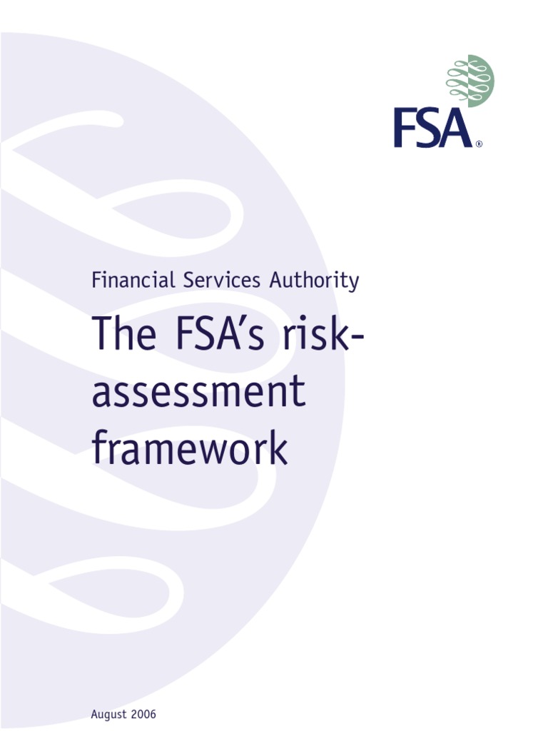 FSA Risk Assessment Framework | PDF | Risk Management | Financial ...