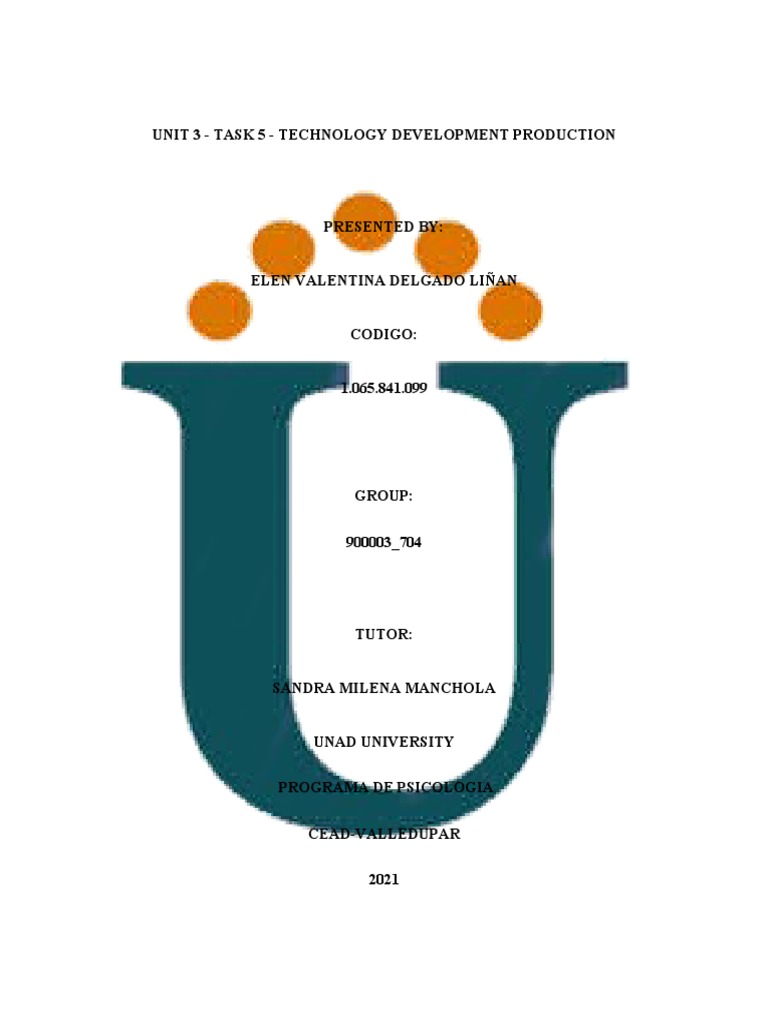 Unit 3 - Task 5 - Technology Development Production | PDF