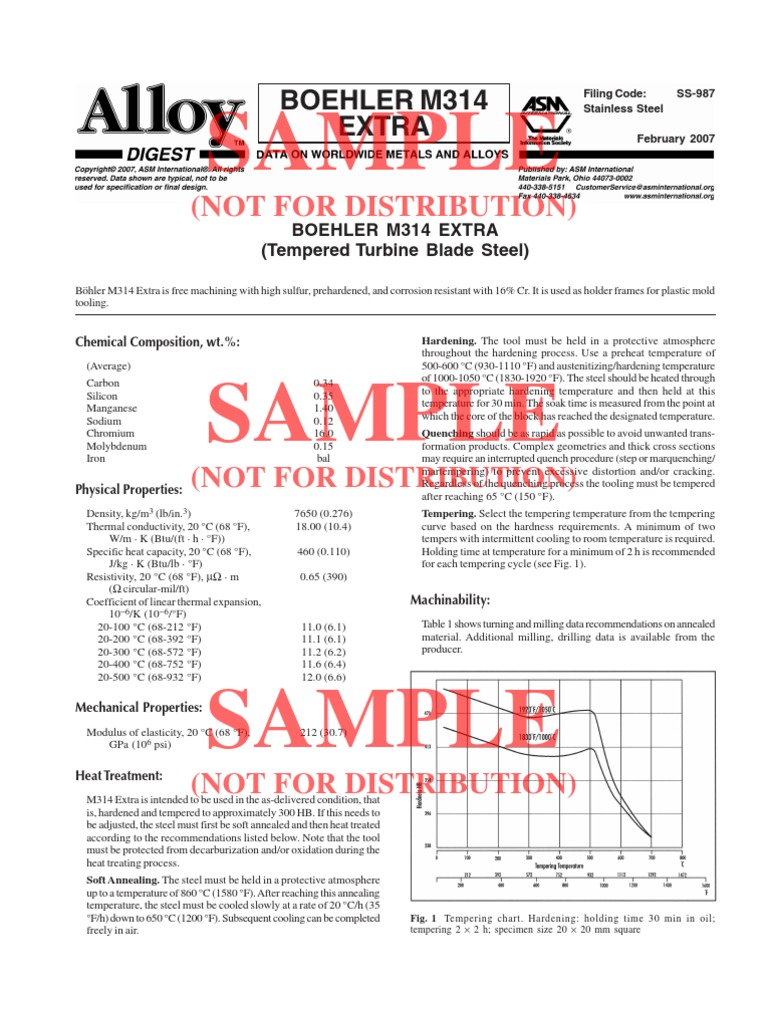 Asm Alloy Digest Sample | PDF