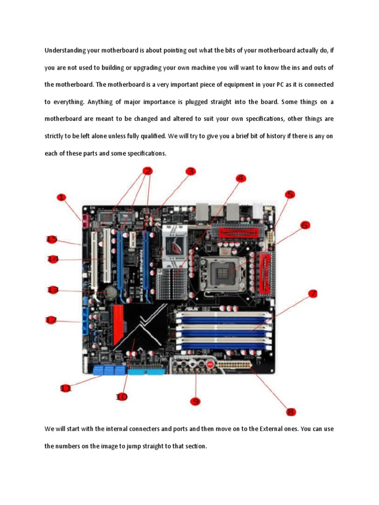Understanding Your Motherboard | PDF