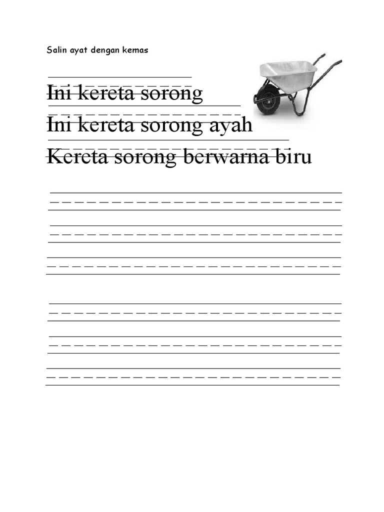 Salin Ayat Dengan Kemas - Peralatan Bilik Darjah | PDF