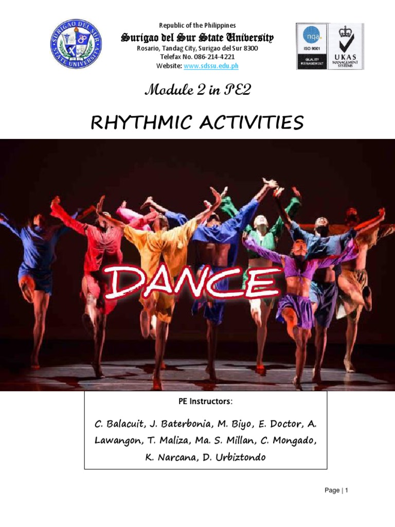 Module 2 in Pe2 Philippine Folk Dance | PDF | Foot | Dances