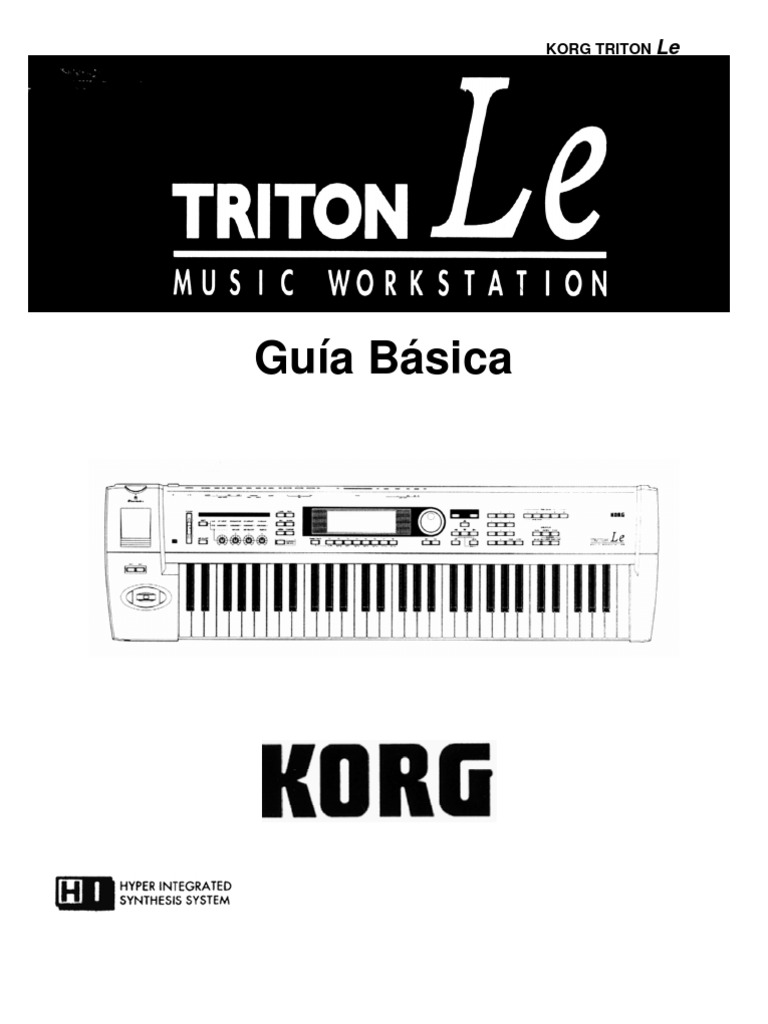 KORG TRITON Le Basic Guide (ESP) | PDF | Sintetizador | Ingeniería de audio
