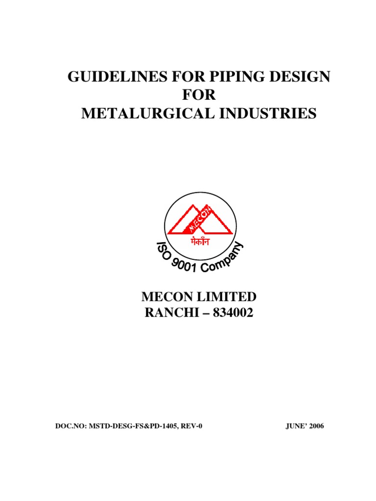 Piping Design Guidelines for Metallurgy | PDF | Natural Gas | Pipe ...