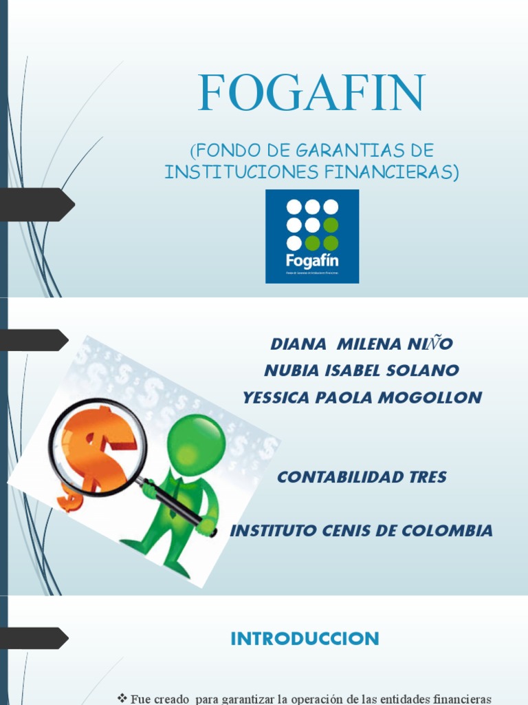 FOGAFIN | PDF | Hipoteca Comercial | Finanzas y dinero
