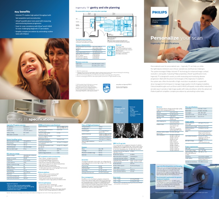 AMI IngenuityTF - Specs - HR | PDF | Positron Emission Tomography | Ct Scan