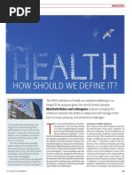 Huber 2011 How Should We Define Health PDF | PDF | Chronic Condition ...