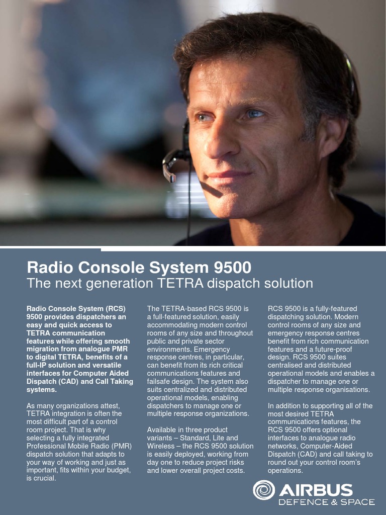 Radio Console System 9500: The Next Generation TETRA Dispatch Solution | PDF | Voice Over Ip ...